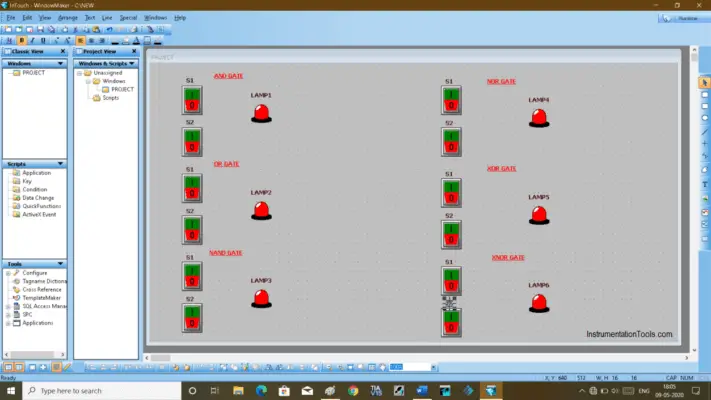 Create Logic Using Intouch Scada Scripting