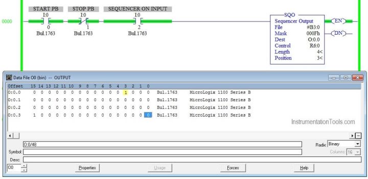 PLC Sequencer Instruction with Example - InstrumentationTools