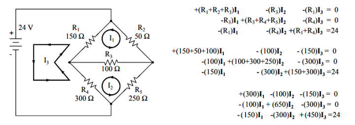 Mesh Current Method - DC Network Analysis