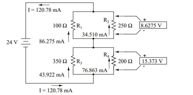 Series-Parallel Resistor Circuit Analysis - InstrumentationTools