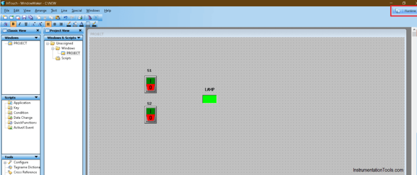 How to Create Project in Wonderware InTouch? - SCADA