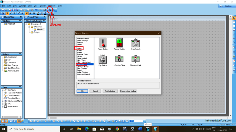 How to Create Project in Wonderware InTouch? - SCADA