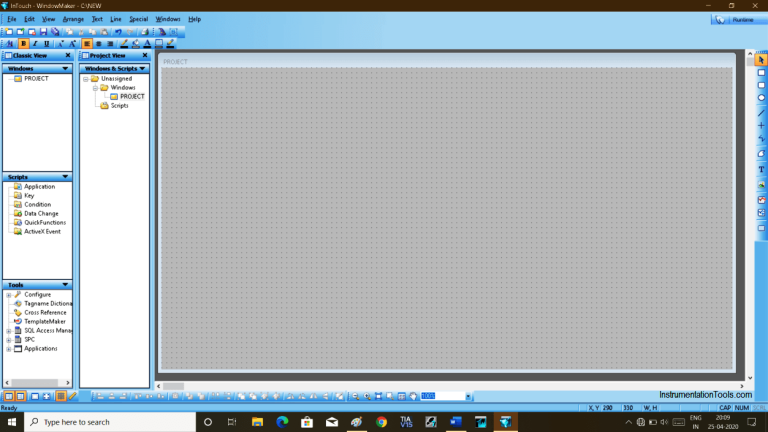 How to Create Project in Wonderware InTouch? - SCADA