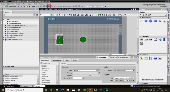 Create an Application in HMI using Tia Portal - Siemens PLC