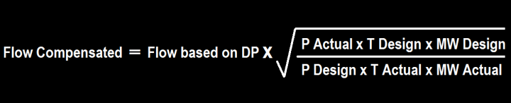 Pressure Temperature Compensation Flow Measurement