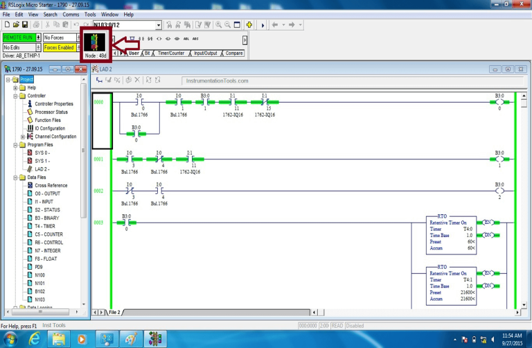 Procedure for Connecting Allen Bradley PLC and PC - RS Logix 500