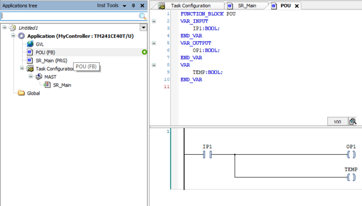 How To Create Dfb In Schneider Plc Derived Function Block
