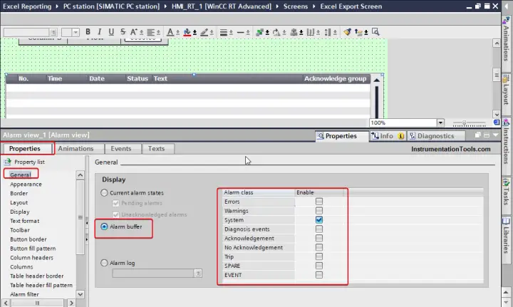 Export Data From Wincc Runtime Advanced Into Excel Using Vb Script