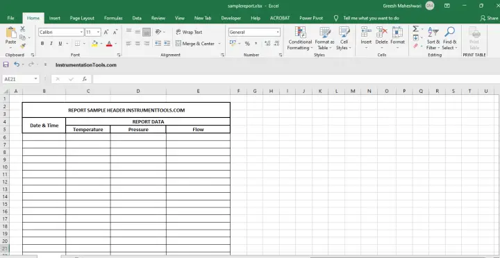 Export Data From Wincc Runtime Advanced Into Excel Using Vb Script