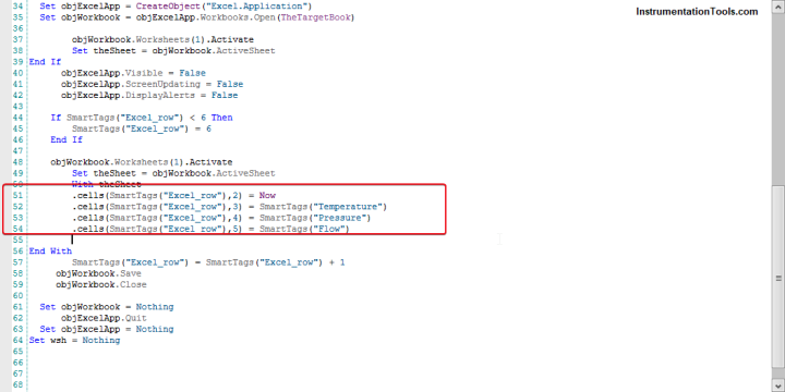 Export Data From Wincc Runtime Advanced Into Excel Using Vb Script 5136