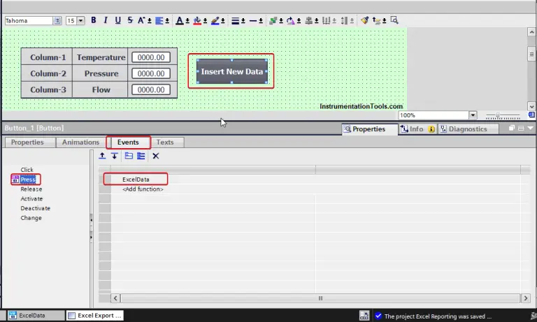 Export Data From Wincc Runtime Advanced Into Excel Using Vb Script