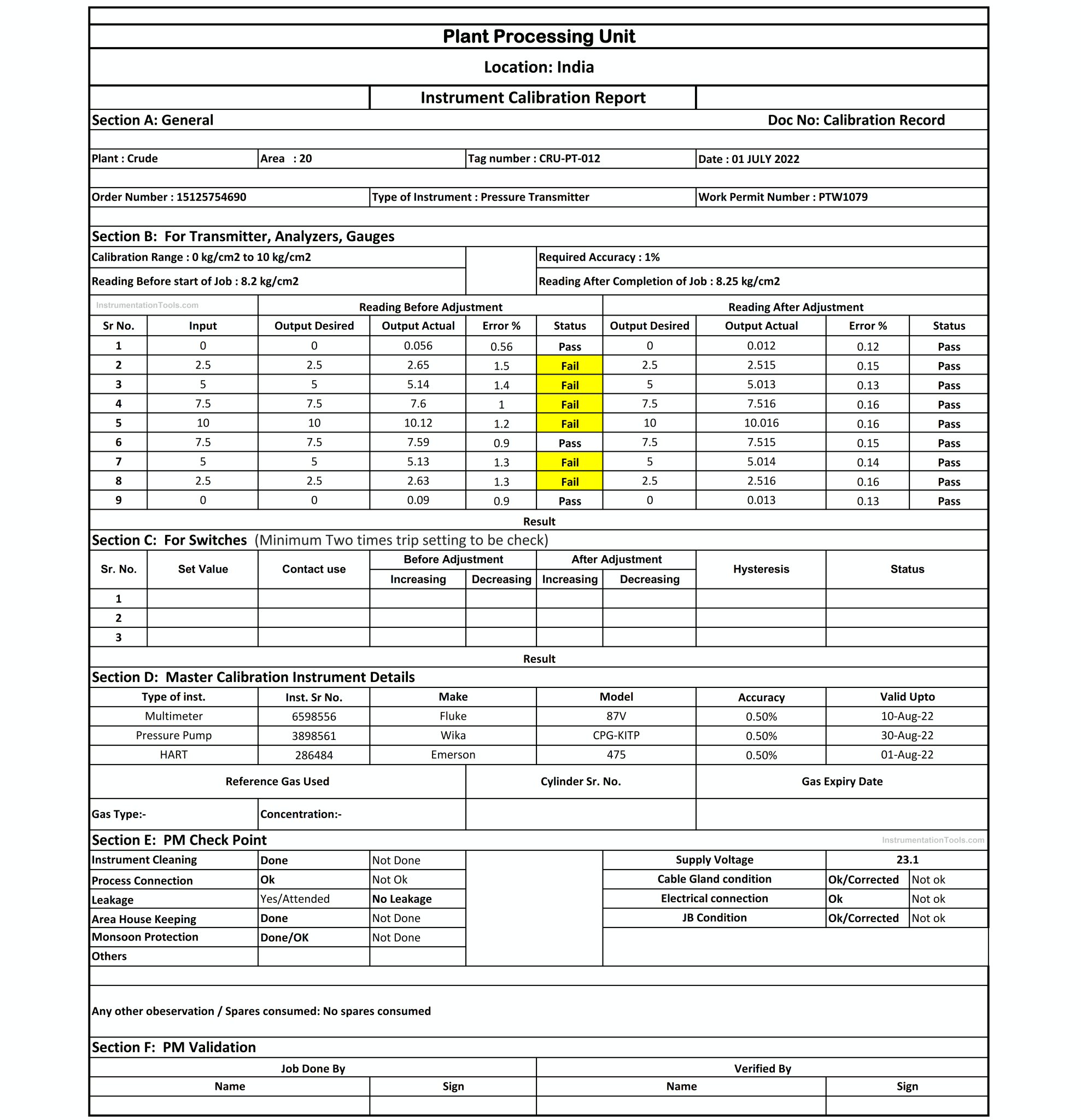 How To Create Calibration Records Instrumentation And Control