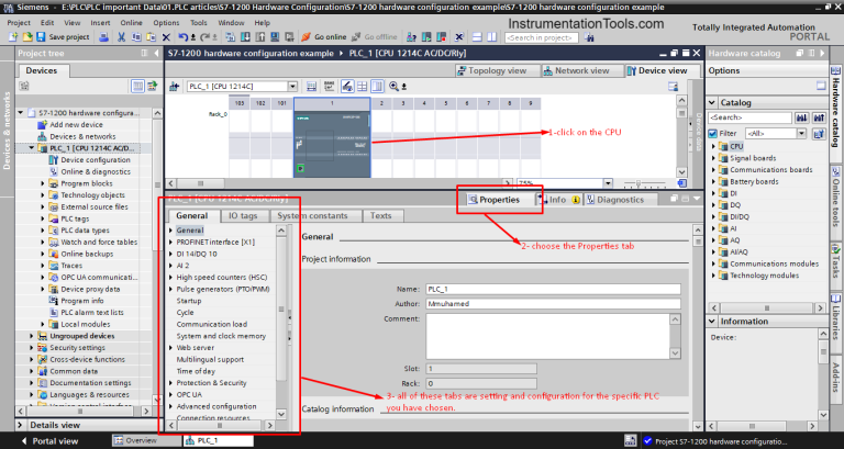 S7-1200 Hardware Configuration - Siemens PLC Tutorials