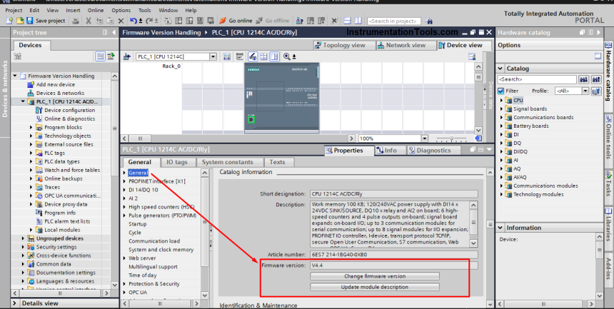 What is the Firmware Version of a PLC? - Siemens PLC Hardware