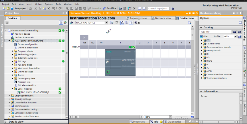 What is the Firmware Version of a PLC? - Siemens PLC Hardware