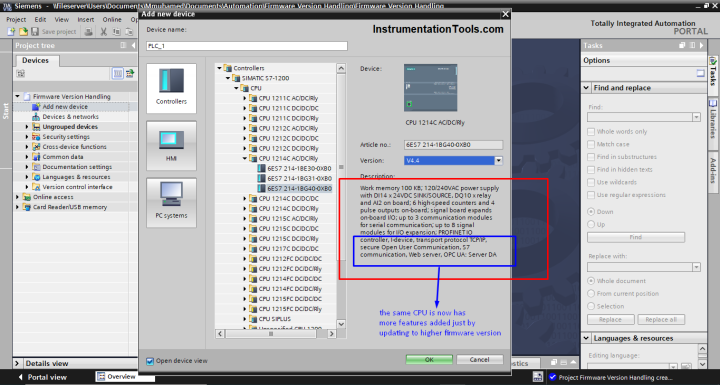 What is the Firmware Version of a PLC? - Siemens PLC Hardware