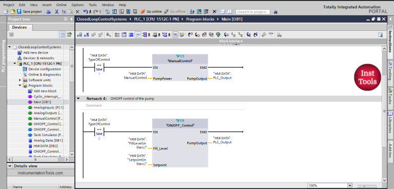 PLC Basics - Manual Control, Closed Loop, ON-OFF with Hysteresis
