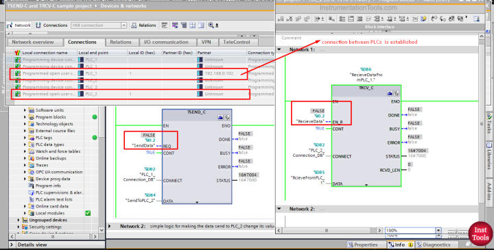 Transferring Data Across PLC Systems - TSEND_C & TRCV_C