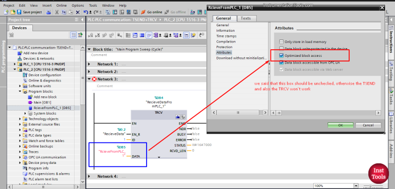 Moving Data between PLCs - Siemens Basics - TSEND TRCV