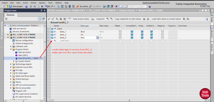 Moving Data between PLCs - Siemens Basics - TSEND TRCV