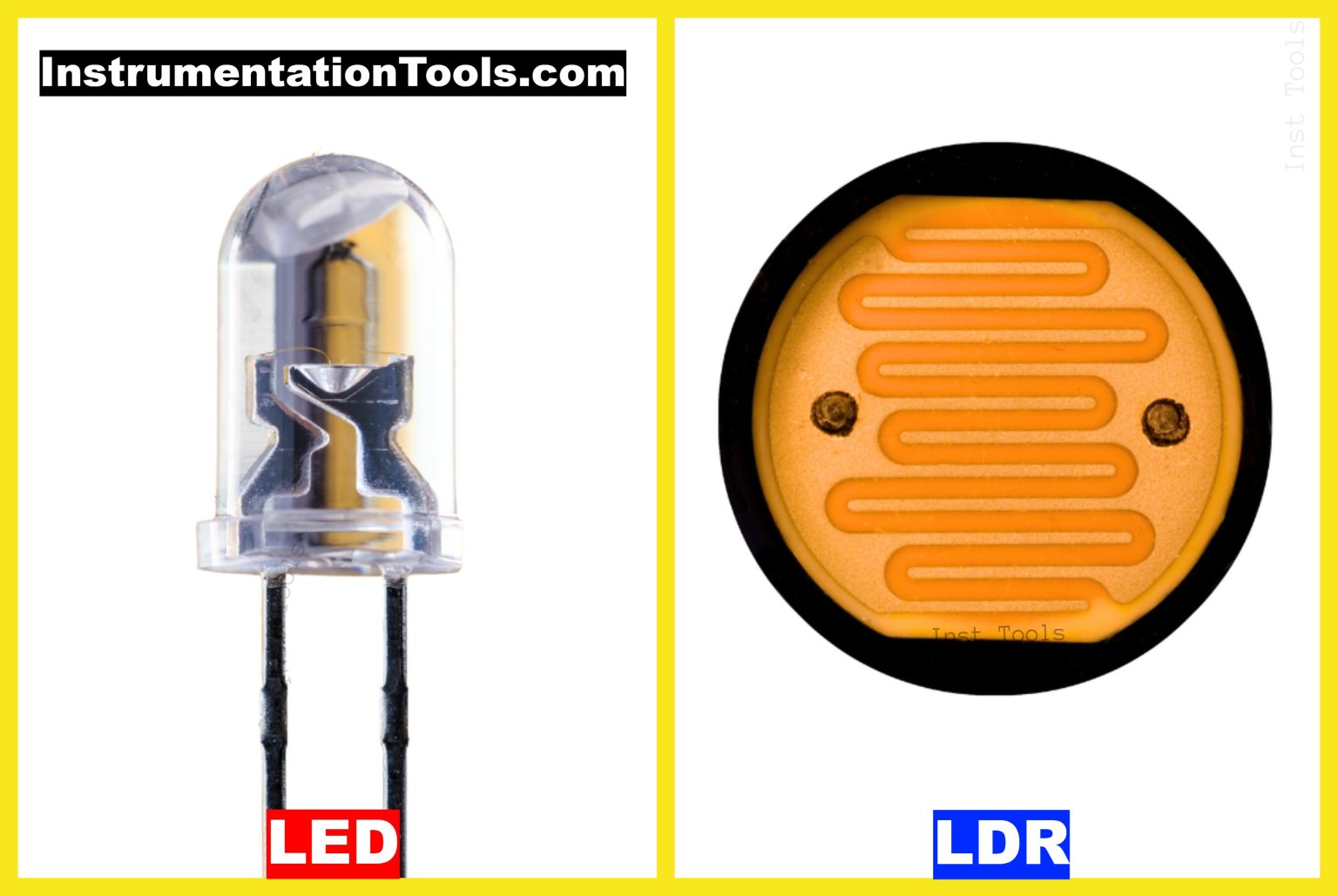 Difference Between LED and LDR Difference Between LED and LDR