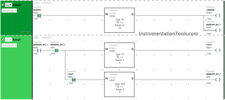 PLC Timer Application in Security Camera Recording