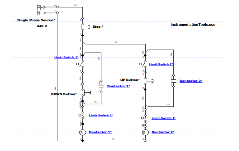 Shutter Door Control using Motor and Limit Switches