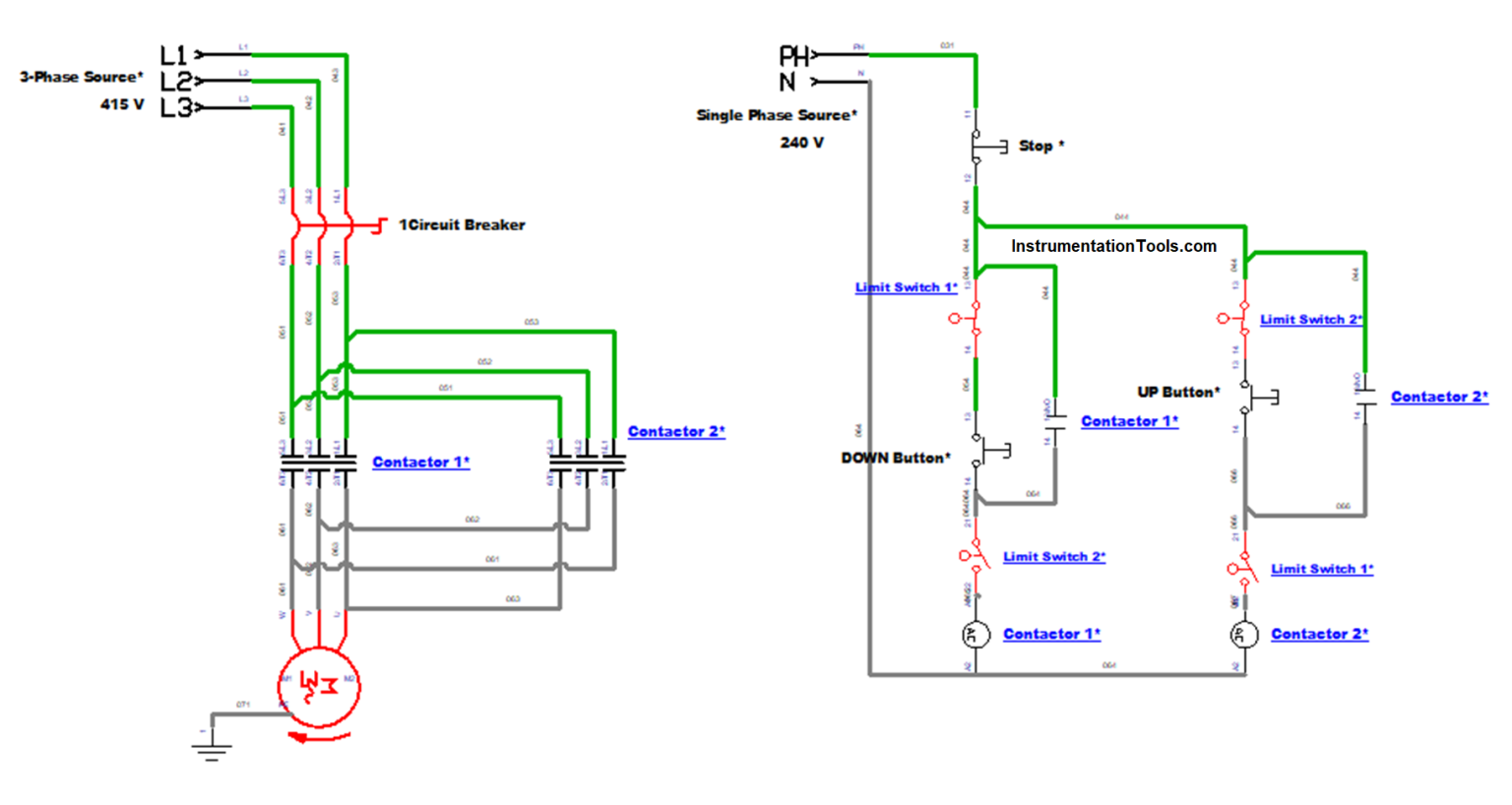 Shutter Door Control using Motor and Limit Switches