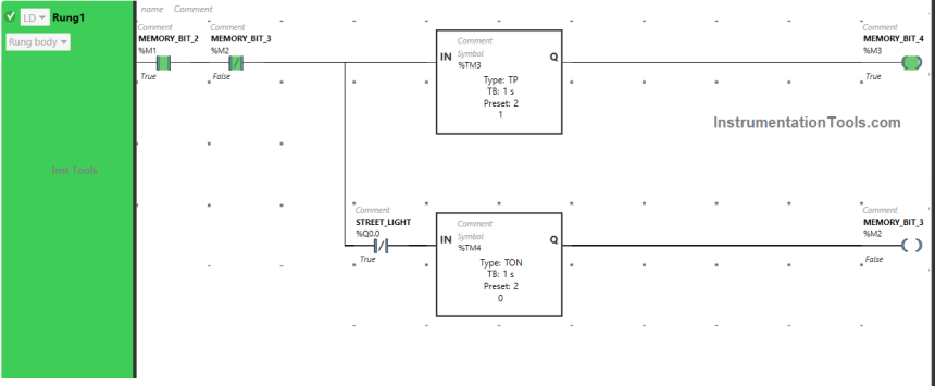 Motion Detection based Street Light: PLC Logic Solution