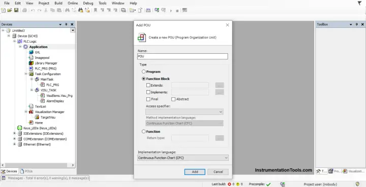 Create A User Defined Function Block In Codesys