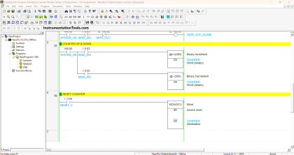 Attendance System PLC Program using CX-Programmer
