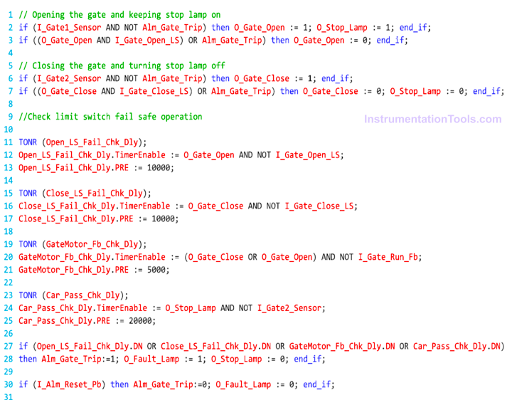 Structured Text Plc Programming For Automatic Gate Control